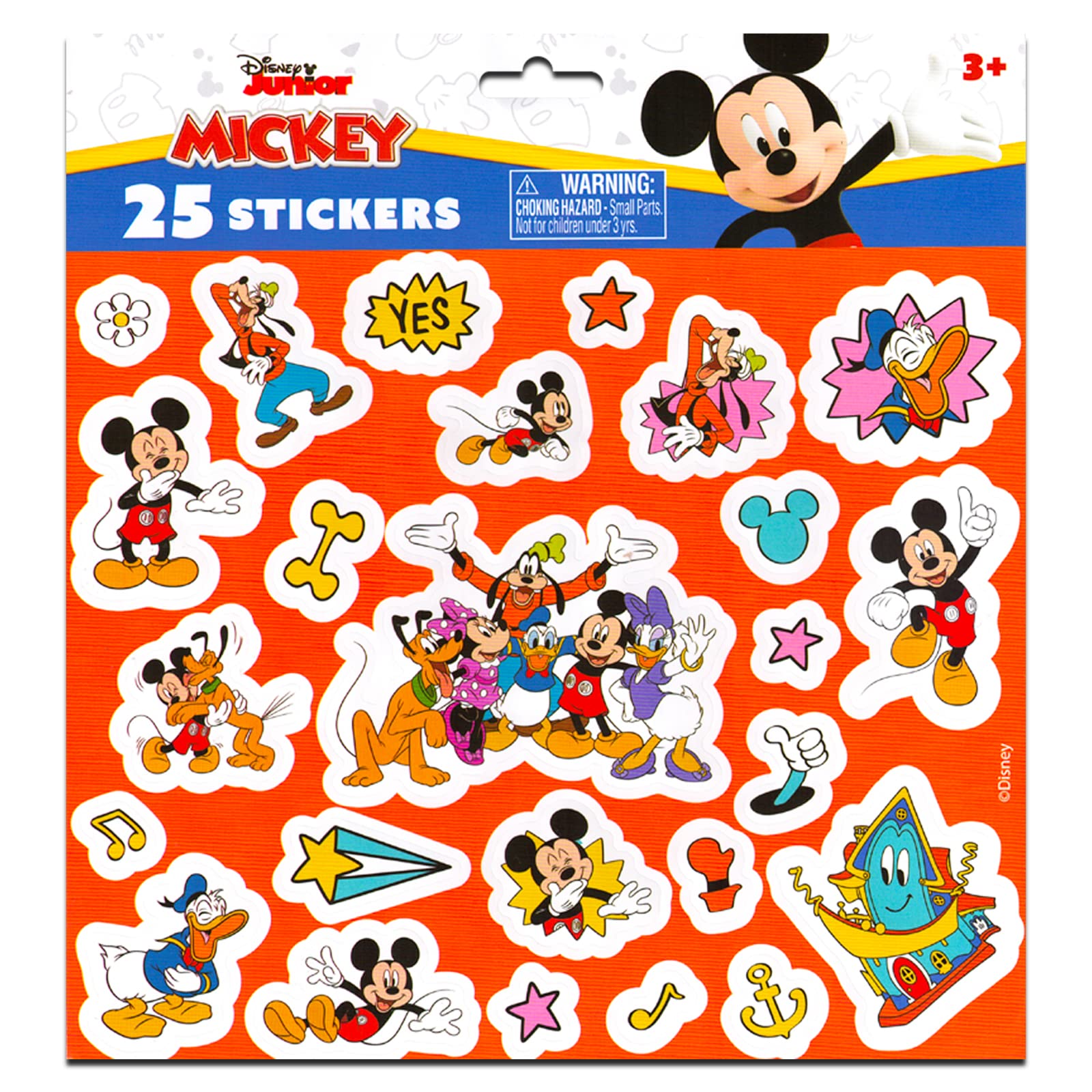 Mickey and Friends Backpack for Kids Set - Mickey School Bag Bundle with 16" Mickey and Minnie Backpack, Mickey Stickers, Water Bottle, More | Mickey Mouse Backpack for Boys