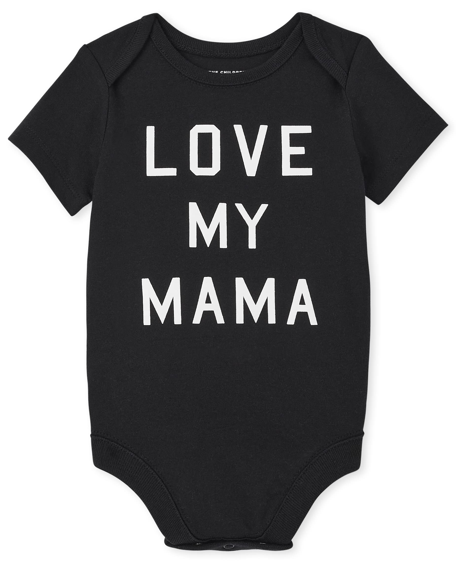 The Children's Place Baby Short Sleeve 100% Cotton Family Bodysuits, Love My Mama