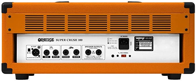Orange Supercrush 100-Watt Solid State Head JFET Analogue Preamp Bundle with Instrument Cable and Austin Bazaar Polishing Cloth