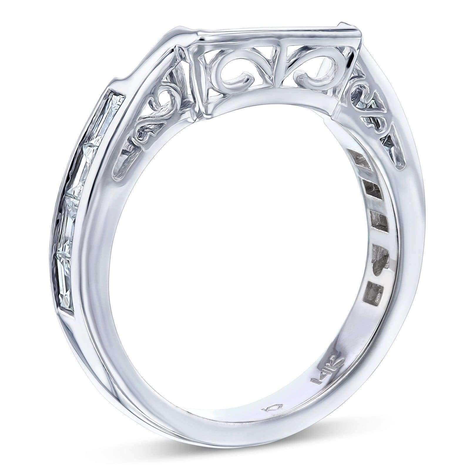 Kobelli Notched Baguette Diamond Band - 62340 Series - 7.0