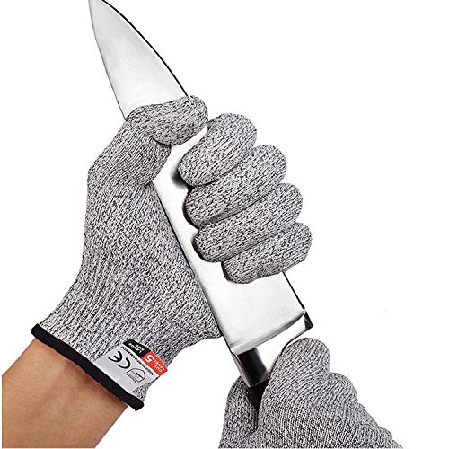MS.CLEO 3-Stage Knife Sharpener Helps Repair, Restore and Polish Blades with a Pair Cut- Resistant Glove