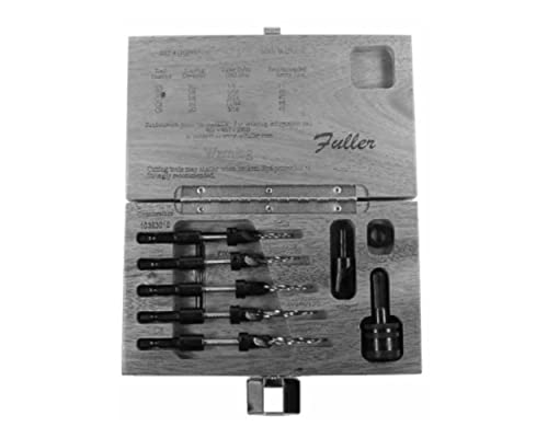 W.L. Fuller 10390006 No. 6 Countersink / Taper Drill Bit Set for #5 to #9 Screws