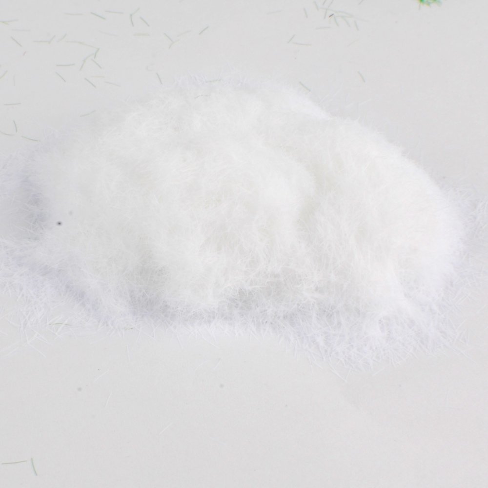 NWFashion Dress Tree Flower Grass Dressing Scatter Flock for Miniatures Model (05 White)