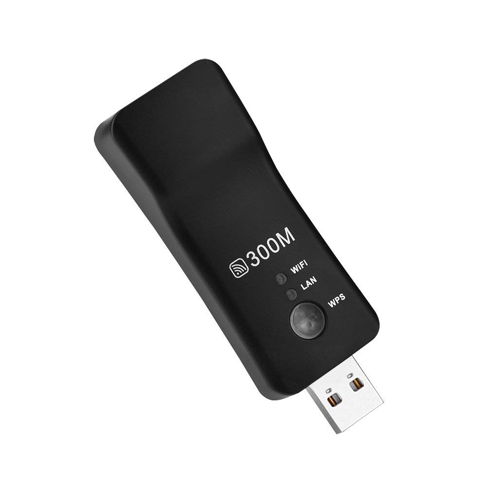 USB WiFi Repeater,Wired and Wireless Signal Amplifier AP WiFi Smart TV Network Adapter Multi-Functional AP Signal Booster, USB Powered High Power WiFi Hotspot Extender