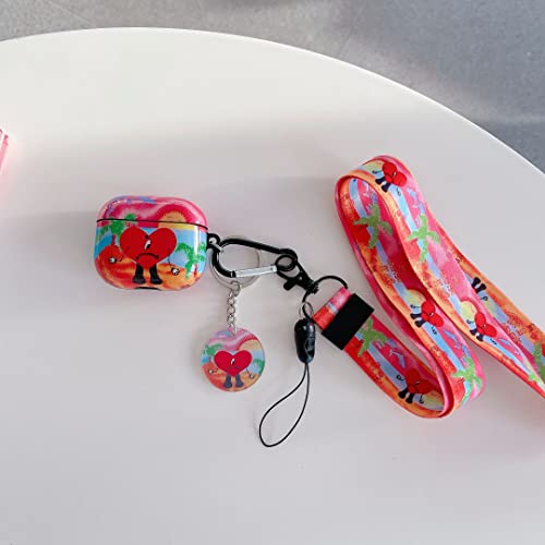 with Fashion Kawaii Lanyard Keychain,Cute Interesting Soft TPU Airpod 3rd Generation Case,Suitable Man Women Girl Airpod 3rd Case