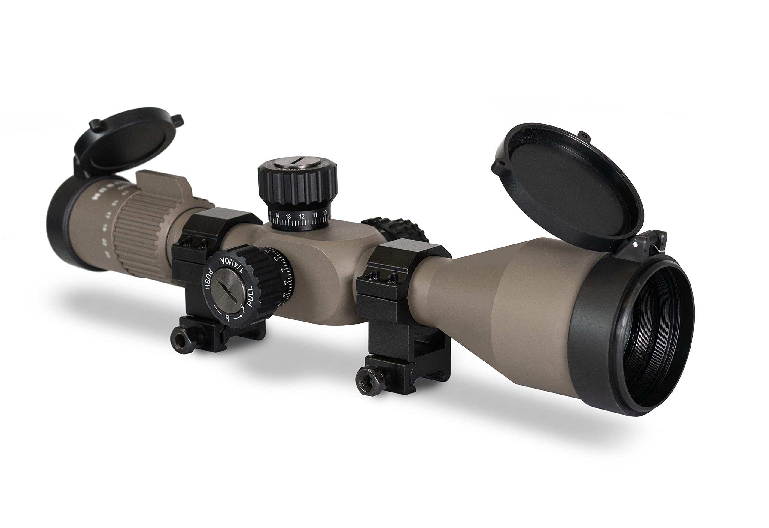 Monstrum G3 3-18x50 FFP Rifle Scope | Flat Dark Earth | Monstrum Extended Length Offset Scope Mount | 0 MOA | Bundle
