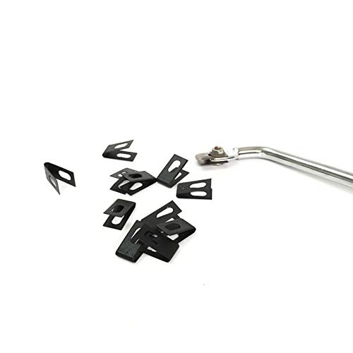 Vinyl Floor Welding Slot Knife Plastic PVC Floor Welding Grooving Gouge+10 Blades