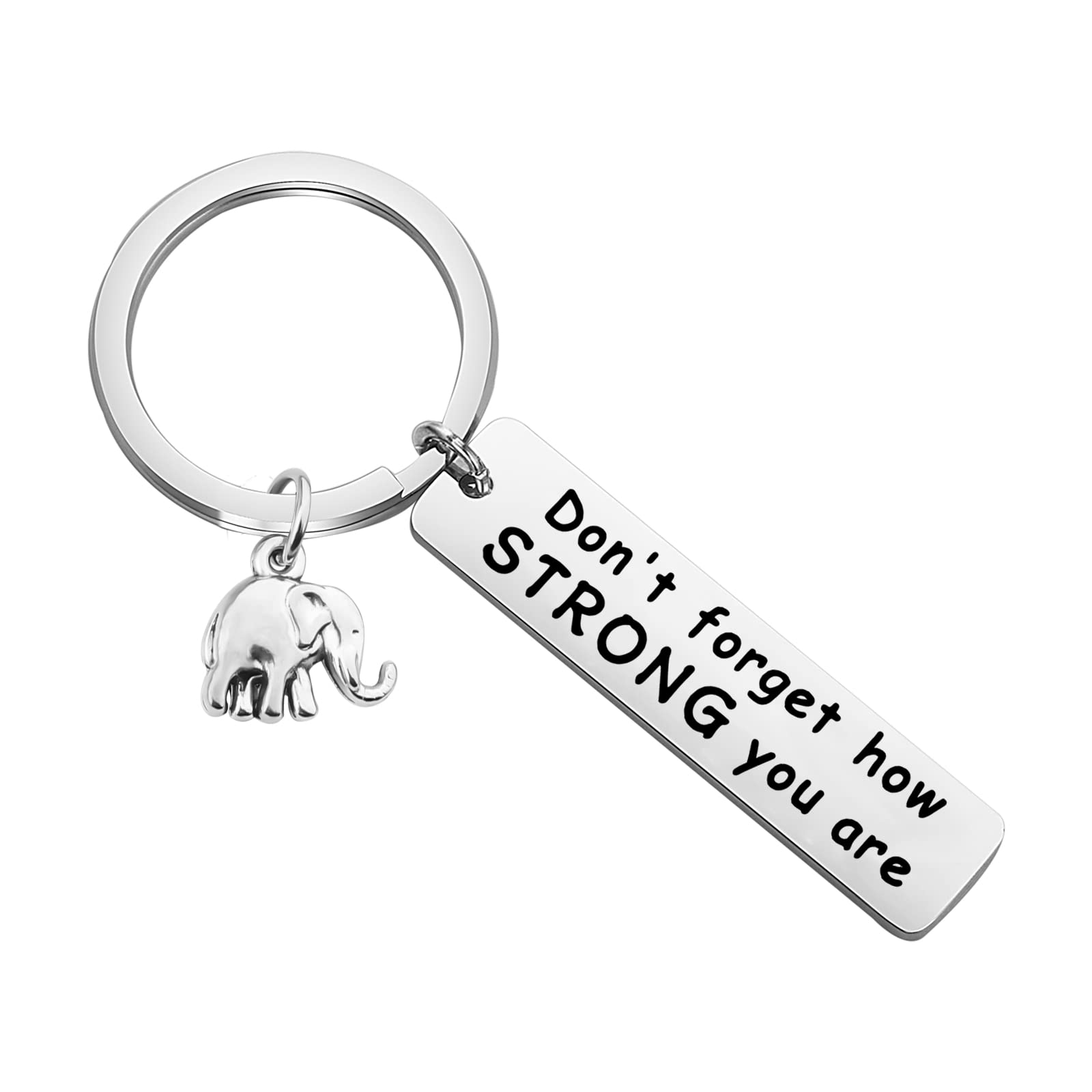 MYOSPARK Elephant Bracelet Don't Forget How Strong You Are Elephant Lovers Gift Elephant Jewelry Graduation Gift(Elephan Don't KC