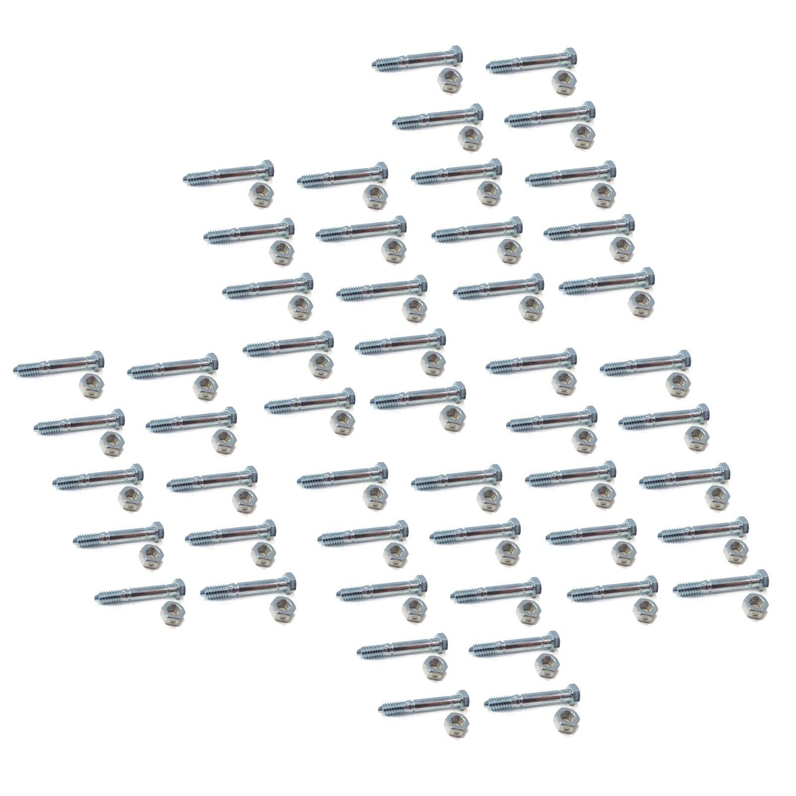The ROP Shop | Pack of 50 - Shear Pin Bolt & Nut for Gravely 51001500, 01019500, 036867, 051663