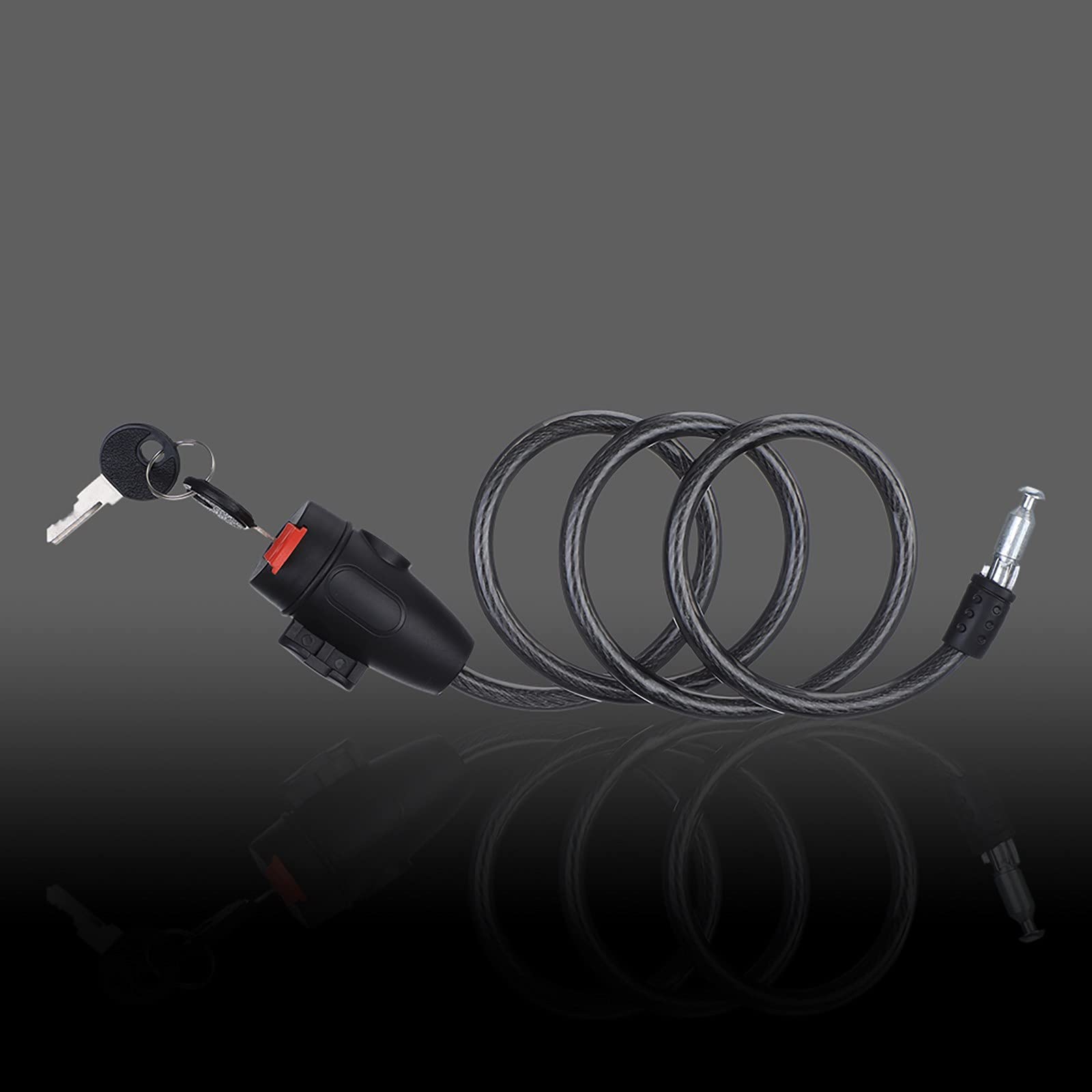 NSQFKALL Combination Security Cycling Lock Block Bike Bicycle Key Cable Bike Accessories Road Bike Pump Adapter