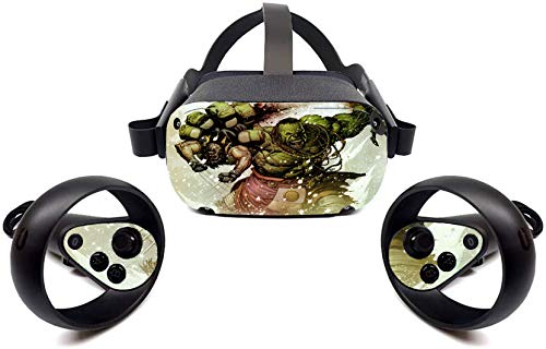 Oculus Quest VR Headset Skin sticker Hero Man Vinyl Decal for Headset and Controller by ok anh yeu