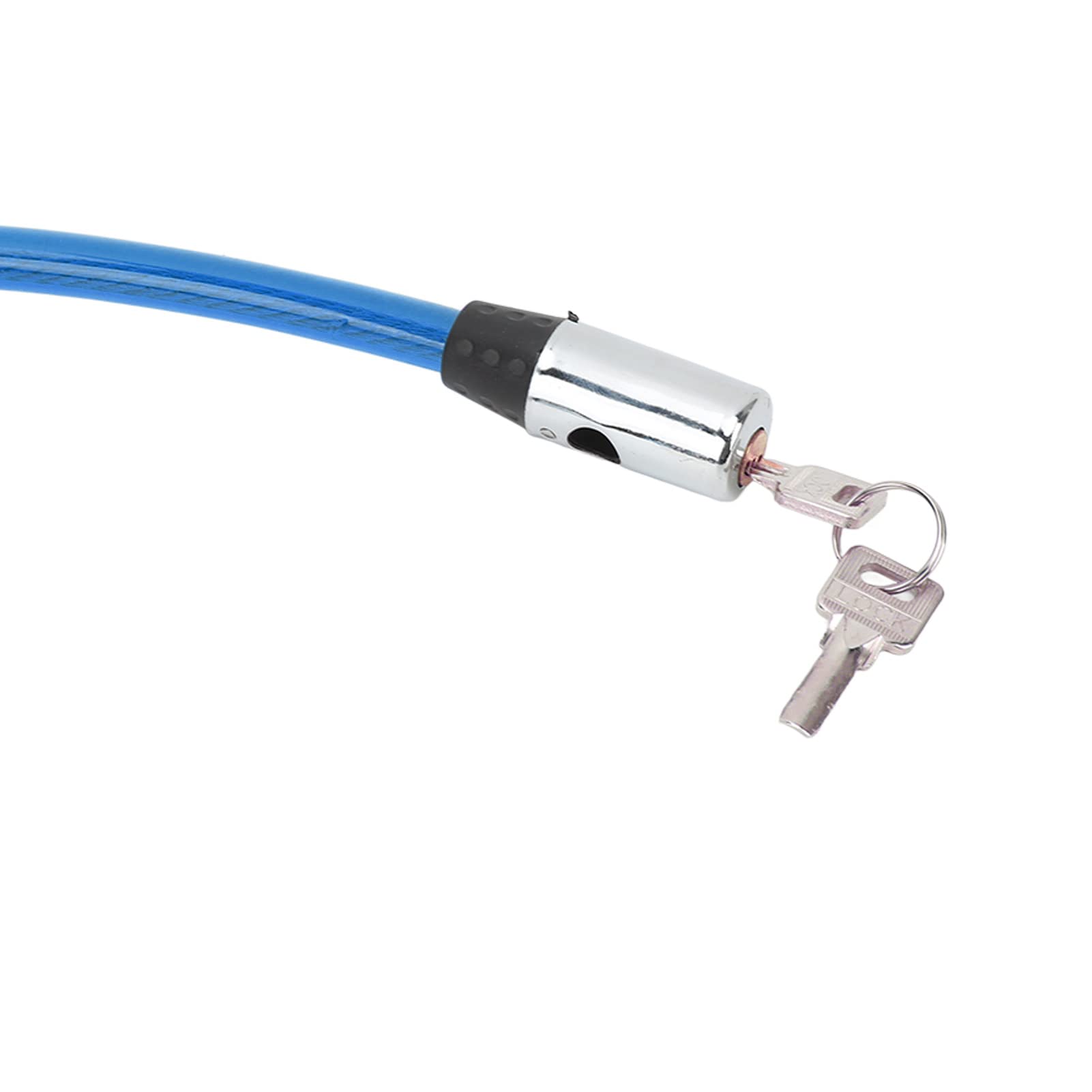 Qqmora Bicycle Lock Cable, Cable Lock Two Keys for Bike for Motorcycle for Gate(Blue)