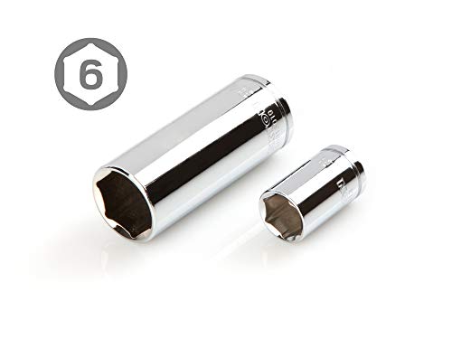 TEKTON 3/8 Inch Drive 6-Point Socket and Ratchet Set, 73-Piece (1/4-1 in., 6-24 mm) | SKT15311