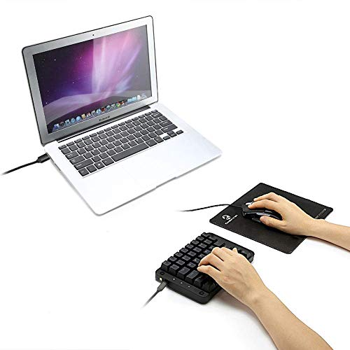 Koolertron Gateron Red Switches Programmable Gaming Keypad, Mechanical Gaming Keyboard with 43 Programmable Keys, Single-Handed Keypad Macro Setting (Gateron Red Switche)