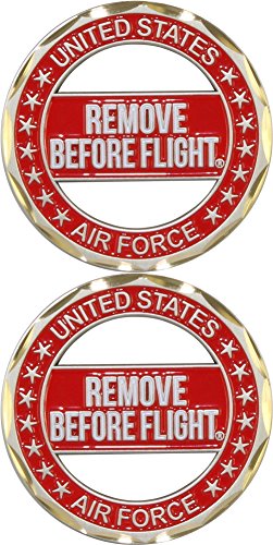 U.S. Air Force Remove Before Flight Cut-Out Challenge Coin