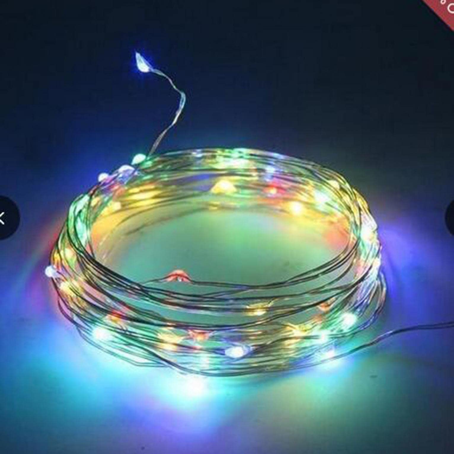 Led Fairy Lights Battery Operated, Twinkle Lights Battery Operated, Mini Copper Wire Firefly String Lights for DIY Home, Wedding, Holiday, Party, Christmas Decorations Warm White Battery Fairy Lights