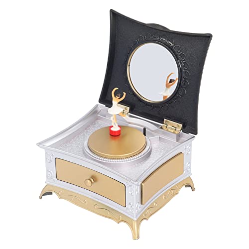 Wene Jewelry Box, Musical Jewelry Box Decoration Gifts Dancing Girl for Small Items Collection