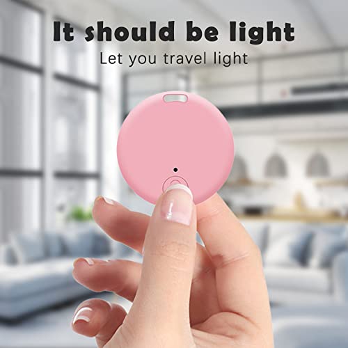 Uqiangy Portable Tracking Bluetooth 5.0 Mobile Key Tracking Smart an Ti Loss Device Pick up Location Near (Pink, One Size)