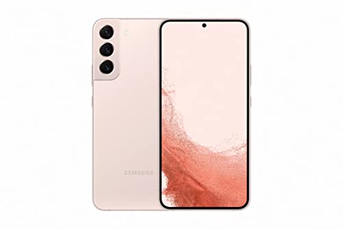 SAMSUNG Galaxy S22+ Smartphone, Factory GSM Unlocked Android Cell Phone, 256GB, 8K Camera & Video, Brightest Display, Long Battery Life, International Version (US Charger) (Pink Gold)