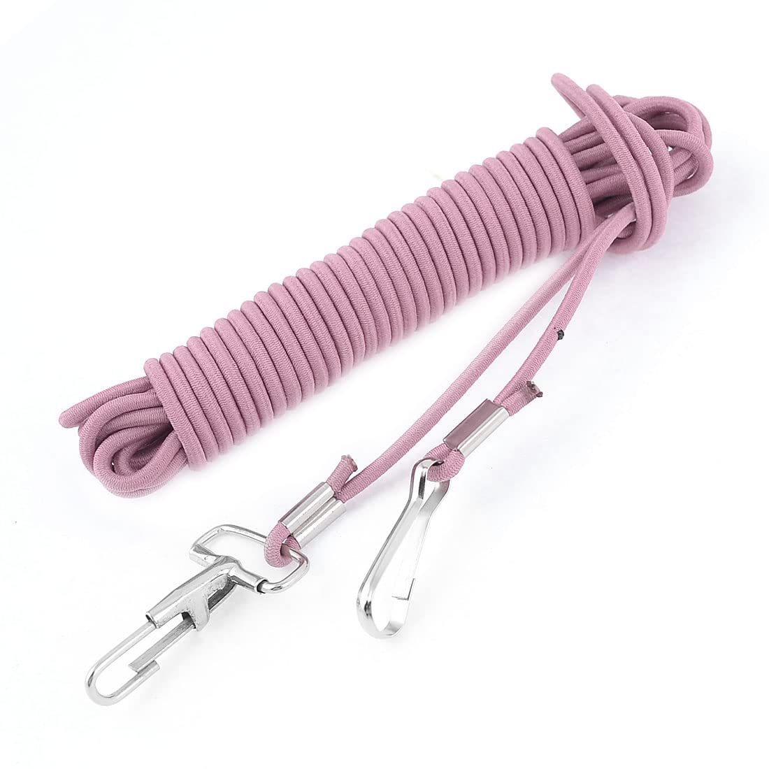Qtqgoitem Metal Clip Hook Elastic Fishing Rod Safety Line Cable Rope Pink 5 Meter (model: c87 d6c 0de 147 947)