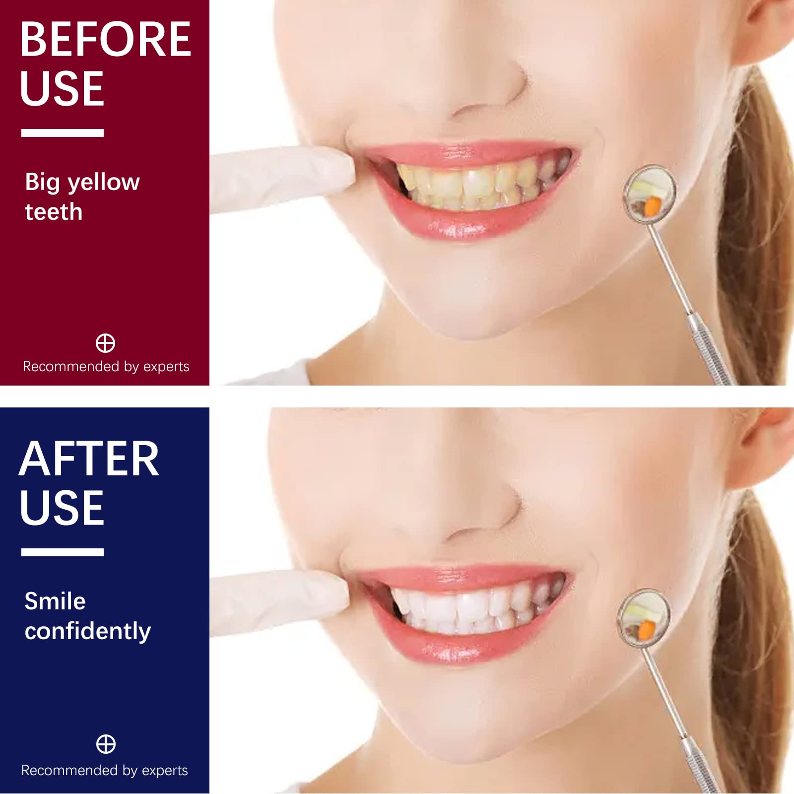 Teeth Whitening Pen 4 Pens for 70+ Uses, Twice a Day for Visibly Whiter in 1 Week, Effective Painless No Sensitivity Vanilla Mint Flavor