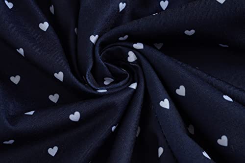 YIJIU Womens Pajamas Shorts Set Short Sleeve Tops with Pants Summer 2 Pieces Sleepwear Lounge Sets,Black Love,S