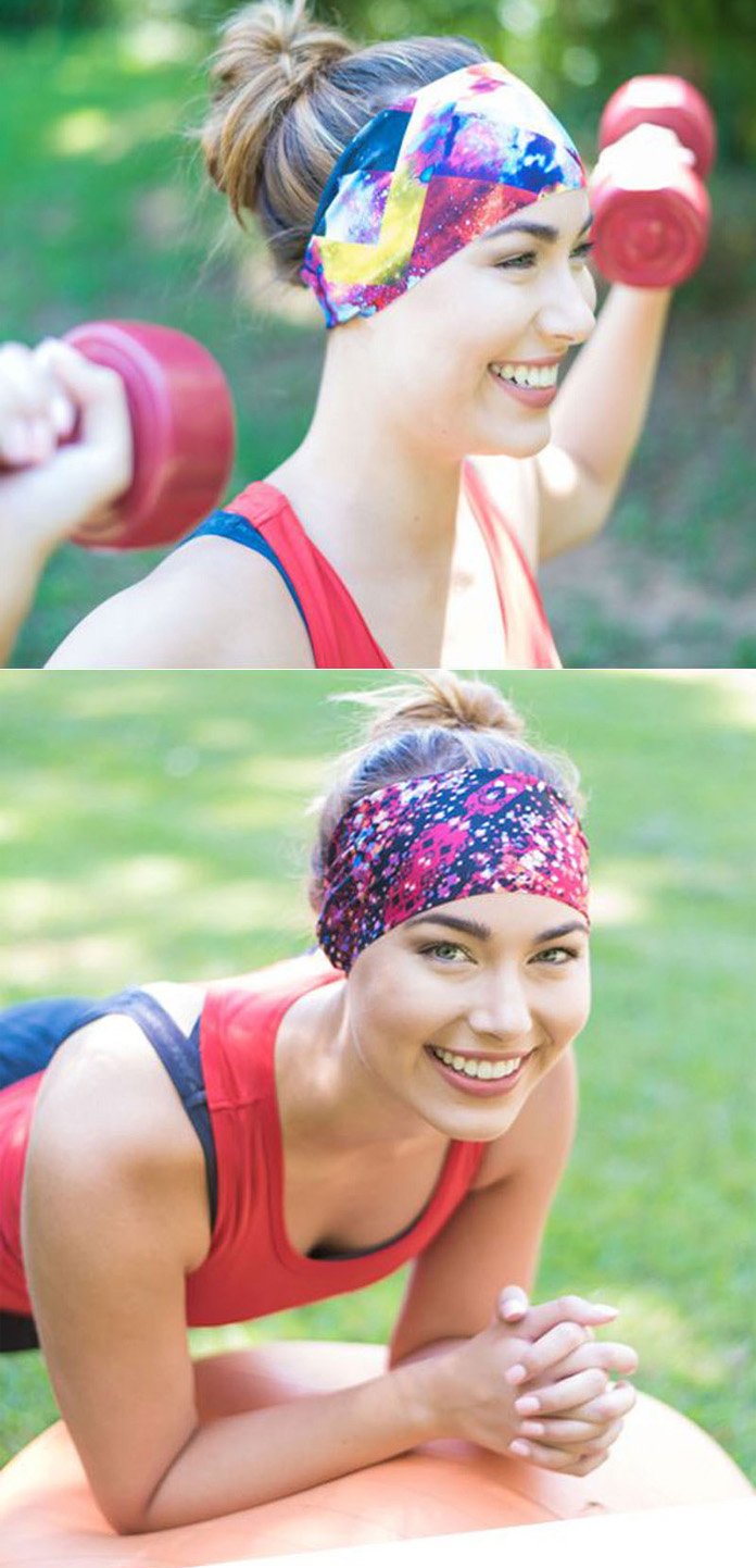 KALILY 12pcs/9pcs/6pcs Headband Bandana - Face Mask Headwear Neck Gaiter Shield Scarf olid Color