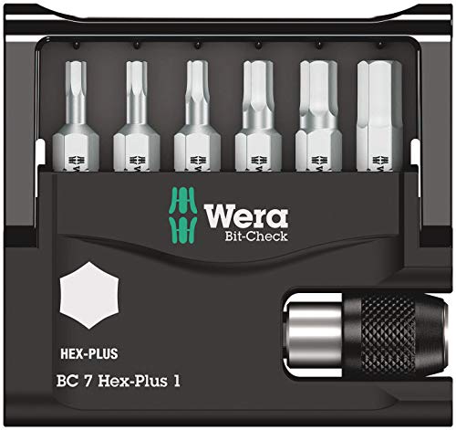 Wera - 5056168001 Tools 4013288033840 WERA Hex-Plus 8040-6 Check Sheet Metal Bit Set, MULTI