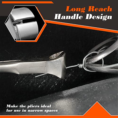 SPEEDWOX End Nippers Long Reach 5-1/2 Inch Mini End Cutting Pliers End Cutters Fine Precision Professional Wire Cutter for Jewelry Making Carpenter Construction Tools Nail Remover Mini Nippers
