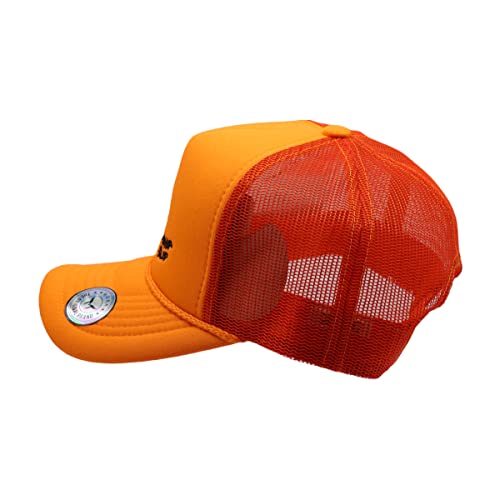 MU:KA: Foam Front Rope Trucker Hats Women Men Streetwear Trucker Hat Mesh Back Baseball Cap Adjustable Snapback (Money Bag (Orange))