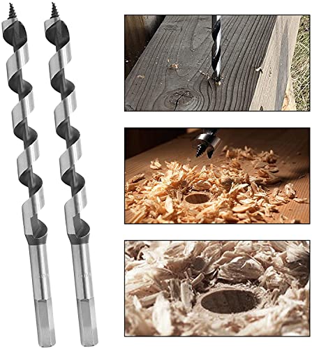 Utoolmart Auger Drill Bit Wood Hex Shank 14x230mm Cutting Dia High Speed Steel for Electric Bench Drill Woodworking Carpentry