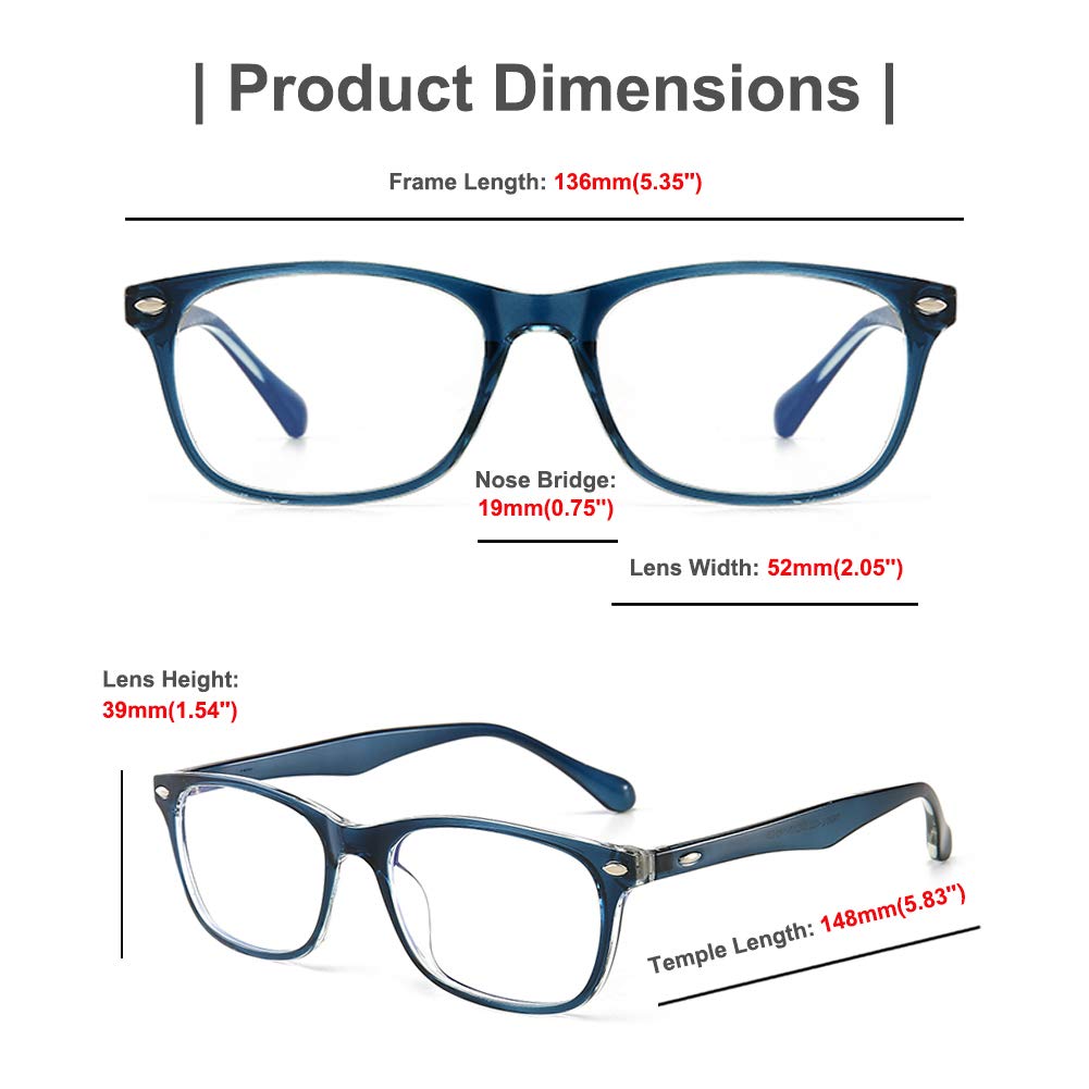 Karsaer Blue Light Blocking Glasses Lightweight Eyeglasses TR90 Frame Computer Anti Eyestrain
