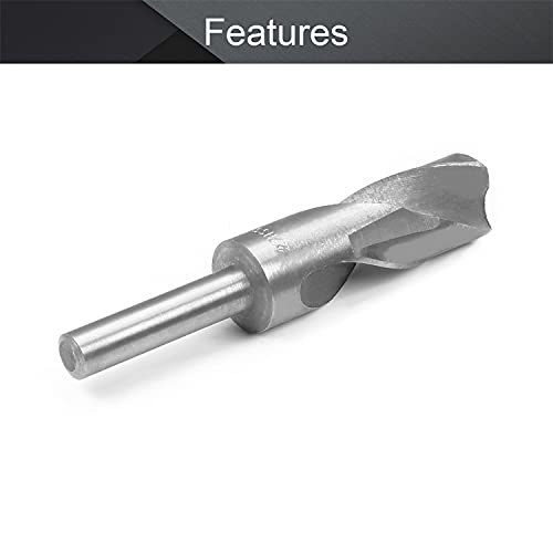 Utoolmart Reduced Shank Drill Bit 27mm High Speed Steel HSS 4241 with 1/2 Inch Straight Shank 1pcs
