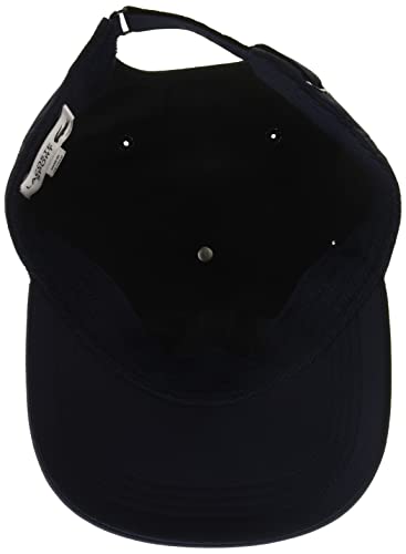 Lacoste mens Sport Solid Taffeta Side Croc Hat Cap, Navy Blue, One Size US