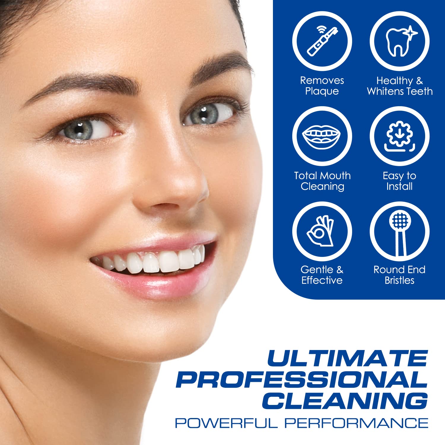 Toothbrush Heads Compatible with Oral-B Electric Toothbrush β Precision Replacement Toothbrush Heads Refills (8)