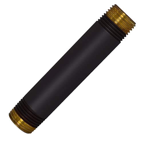 Westbrass 1/2" IPS x 4" Ceiling Mounted Shower Arm with Flange, Matte Black, D3604A-62