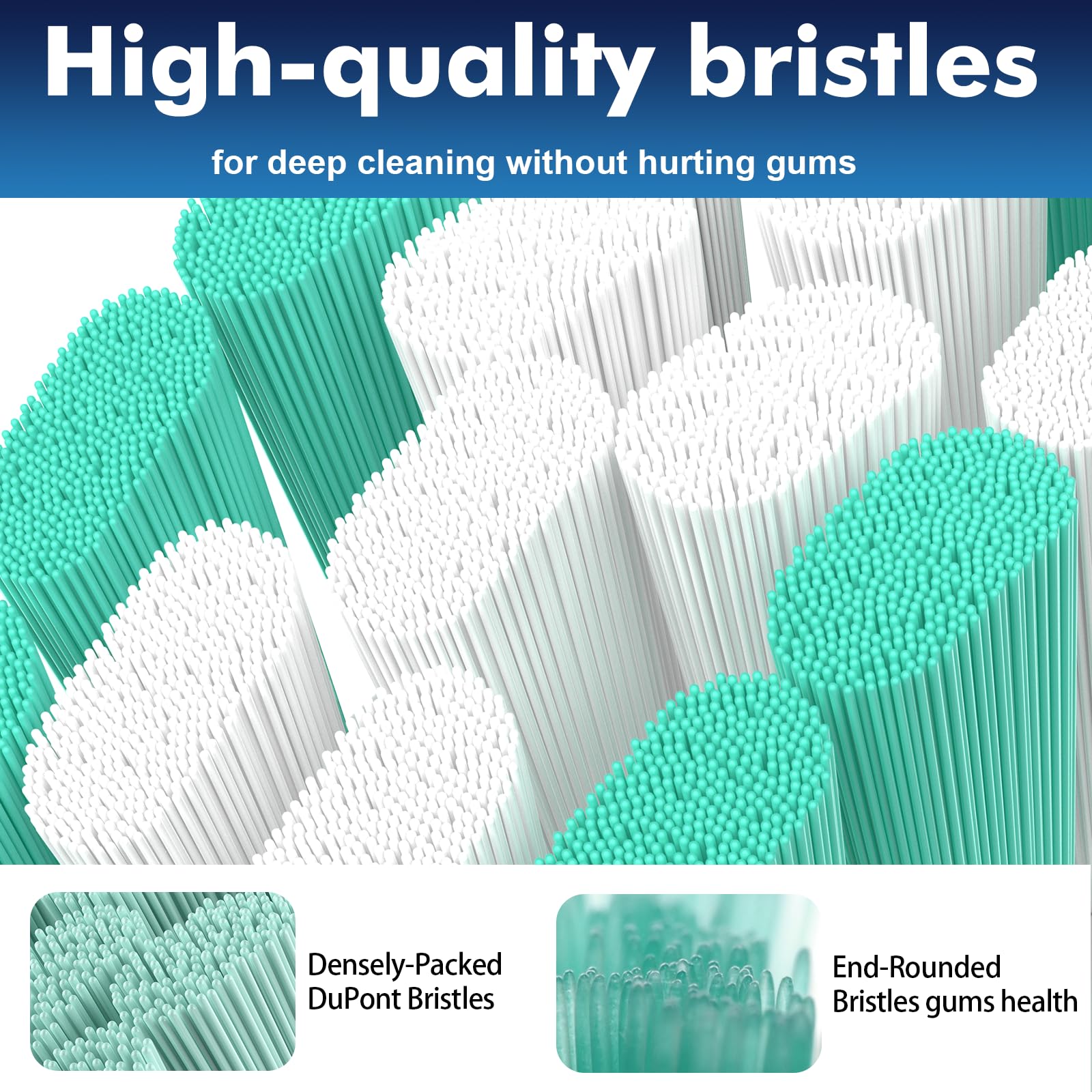 Toothbrush Replacement Heads for Philips Sonicare: Ofashu Electric Brush Head Compatible with DiamondClean Protectiveclean 2 Series C1 C2 W G2 4100 5100, White, 8 Packs