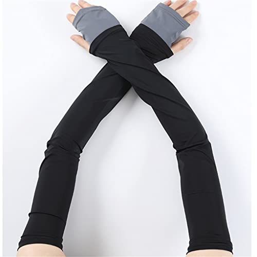 n/a Sleeves Women's Driving Outdoor Summer Ice Silk Thin Riding Sunshade Ice Sleeve Arm Guard Gloves (Color : A, Size : 58 * 23 * 20cm)