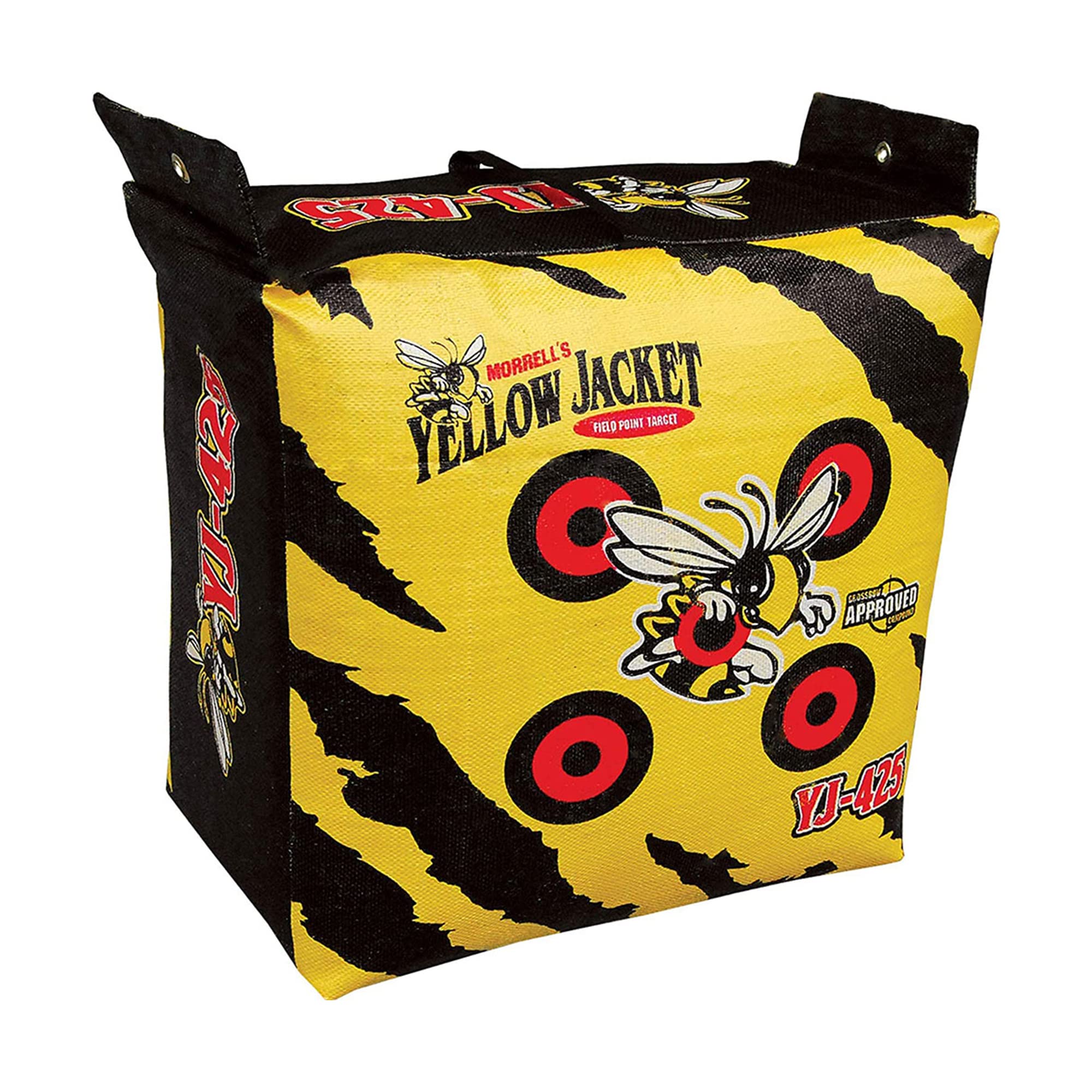 Morrell Outdoor Field Point Archery Target with Range Practice Shooting, 30 Inch Bag, and Target Stand, Yellow