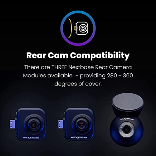 Nextbase 622GW Dash Cam Full 4K/30fps UHD Recording in Car DVR Camera- 140° Front- Wi-Fi, GPS, Bluetooth- Super Slow Motion @ 120fps- Image Stabilisation- what3words- Night Vision- Alexa Built-in