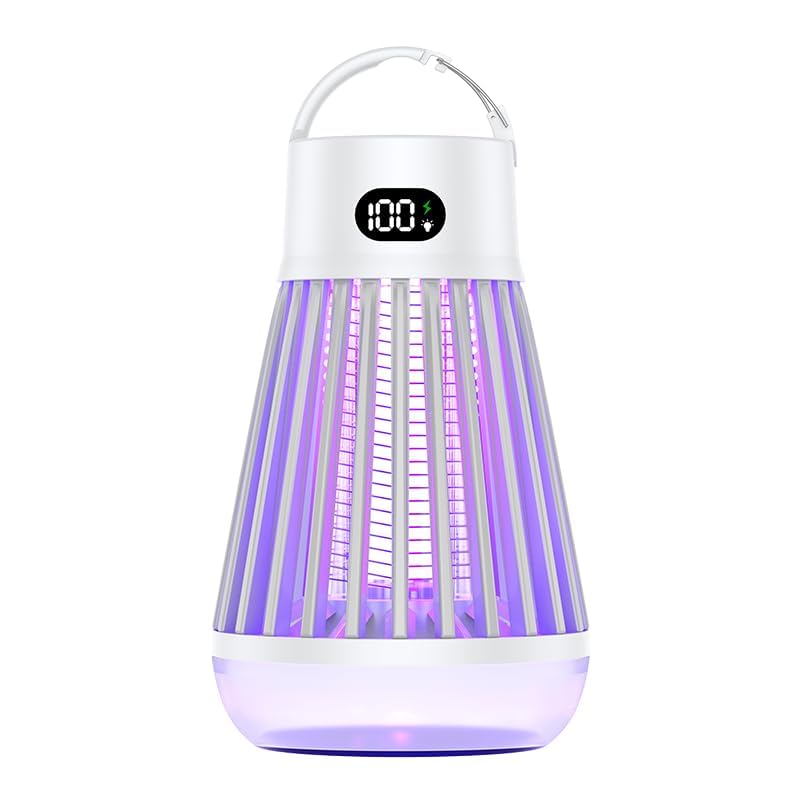 Zappify Zapper 2.0 Battery Portable Bug Zapper, Indoor & Outdoor, Cordless Rechargeable Mosquito Zapper, Hanging Hook, 1500V High Voltage, Trap for Fly, Insect, Mosquito & Bugs