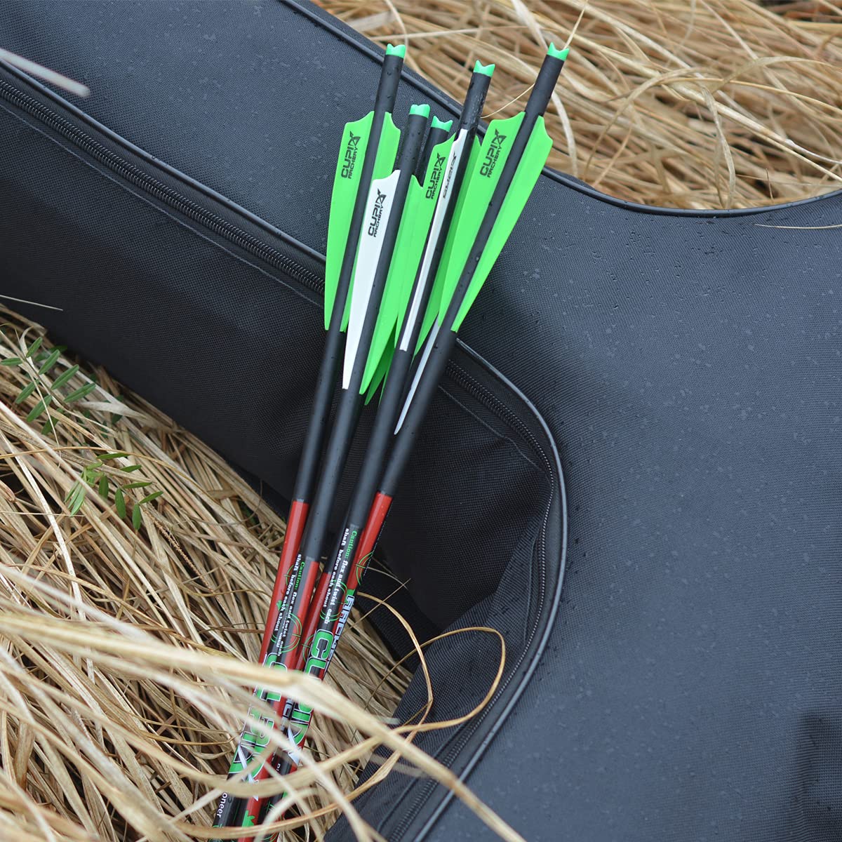 LWANO Crossbow Bolts 20 Inch Arrows with Removable Tips and Crossbow Case Soft Crossbow Bag
