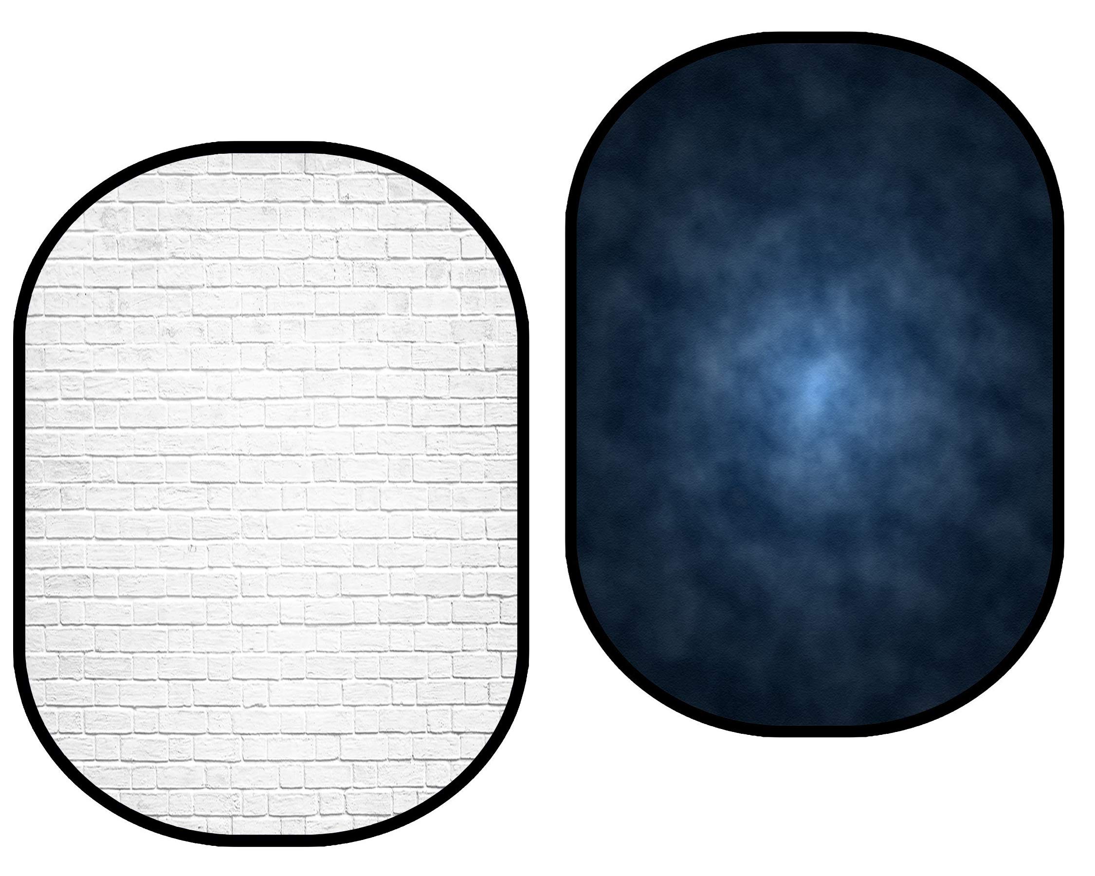 Kate Collapsible Backdrop Pop Up Backdrops Blue Portable Background for Portrait Photography, for Video Conference, for Live Stream, 5x6.5ft