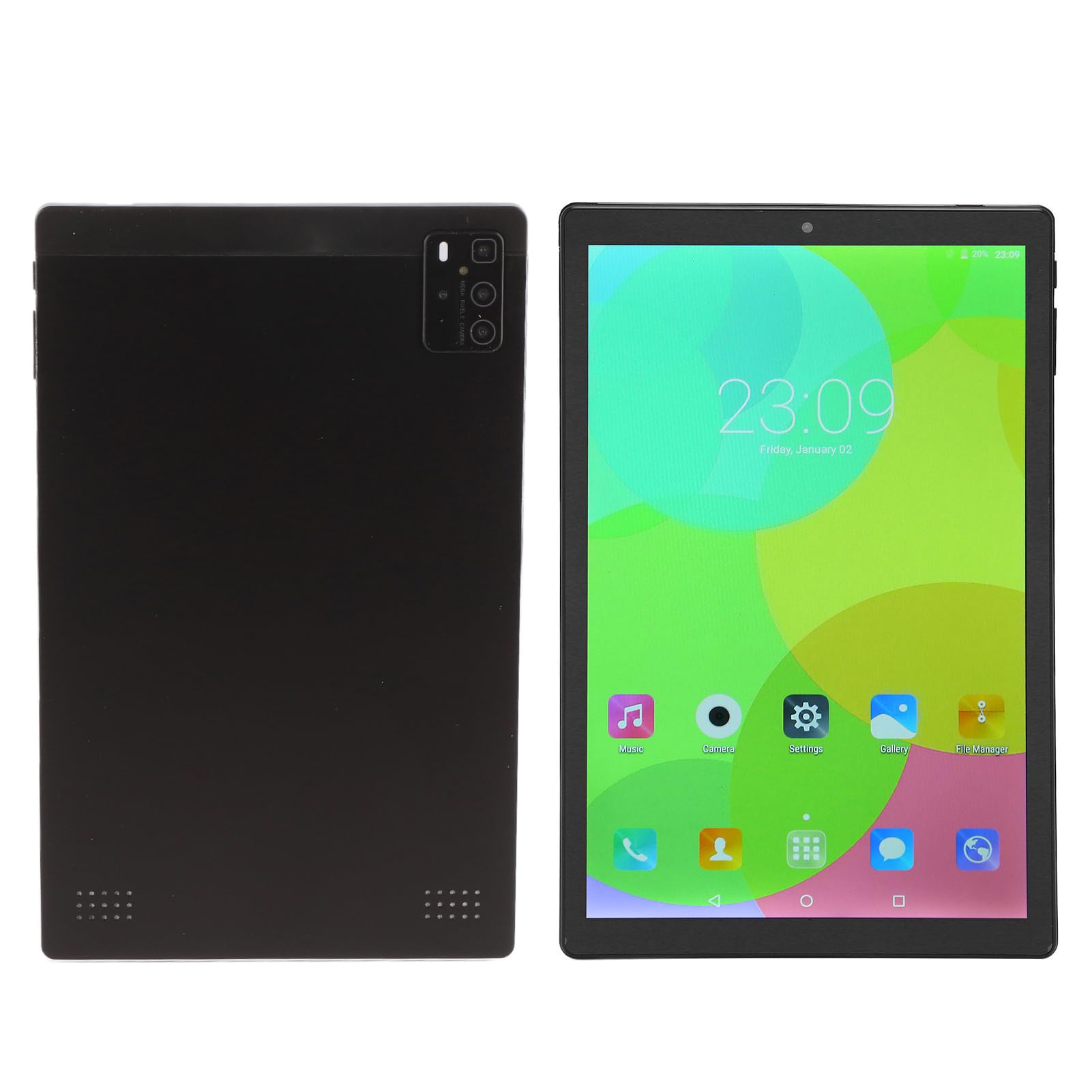 MAVIS LAVEN Black Tablet, 10.1 Inch IPS 100‑240V 6GB RAM 128GB ROM 5000mAh 2560x1600 (US Plug)