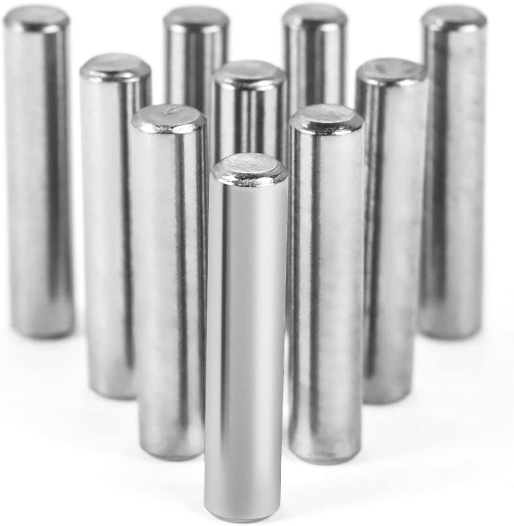 M4x25mm Dowel Pin 304 Stainless Steel Shelf Support Pin Fasten Elements 304 Stainless Steel Cylindrical Pin Locating Dowel Support