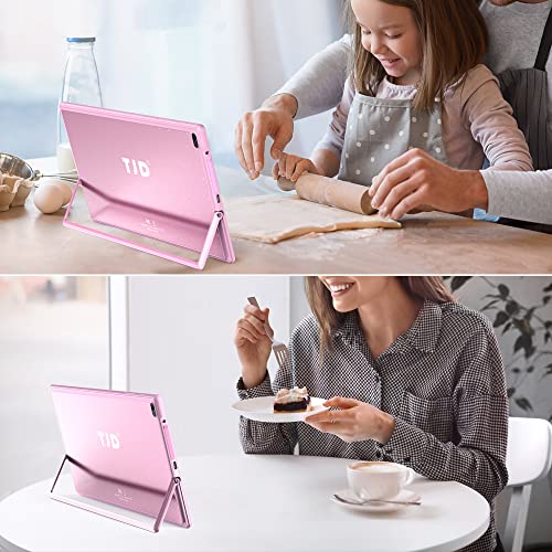 TJD Android 12 Tablets,10.1 inch Tablet PC, 4GB RAM 64GB ROM 512GB MicroSD, FHD IPS Display, Dual Camera, Double Stereo Speakers, Wi-Fi5.0/2.4, Bluetooth5.0, (Pink)