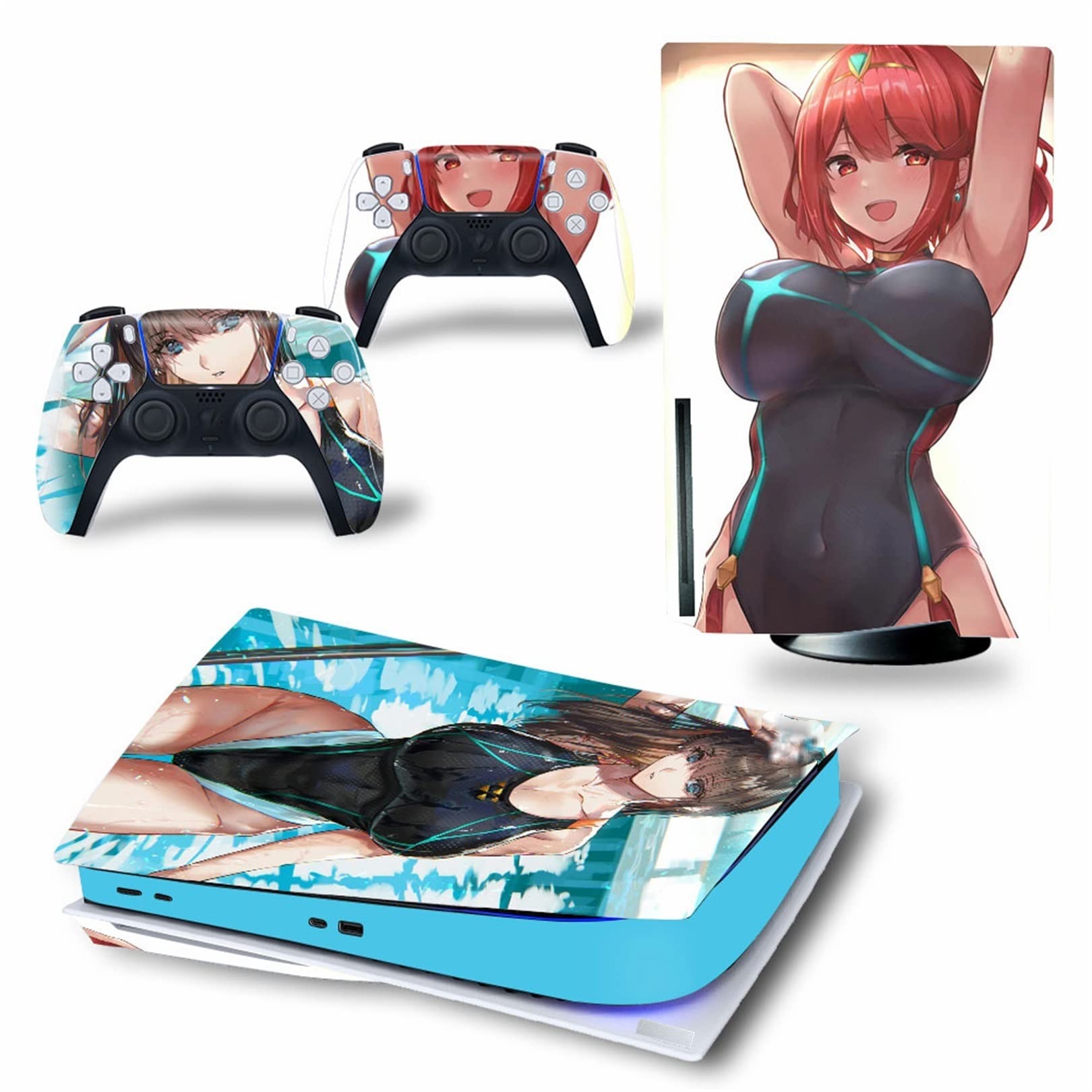 Top factory BUCEN for PS5 Skin Disc Edition & Digital Edition Console and Controller Vinyl Cover Skins Wraps Scratch Resistant, Compatible with for PS5 350440 Anti Scratch (Size : Digital Edition)