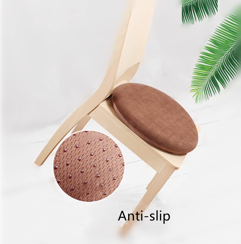 Olywell 15 Inch Memory Foam Seat Cushion Anti-Slip Soft Round Stool Cushion Chair Pad Blue