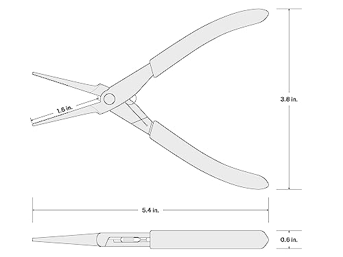 TEKTON Mini Needle Nose Pliers (Serrated Jaw) | PMN01001