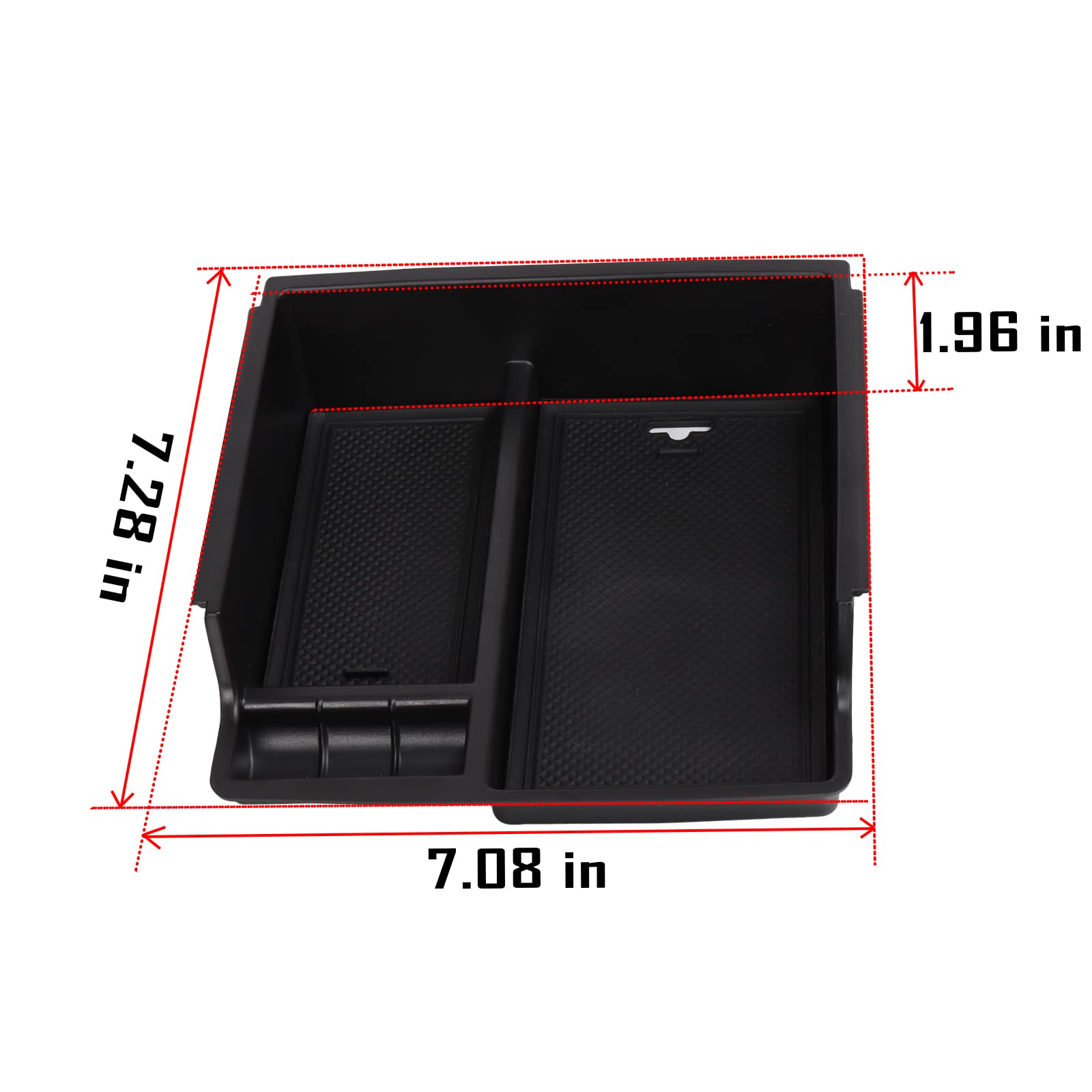 Neepiar Armrest Storage Box Compatible with 2021-2023 Ford Bronco Center Console Organizer Tray Insert Accessories